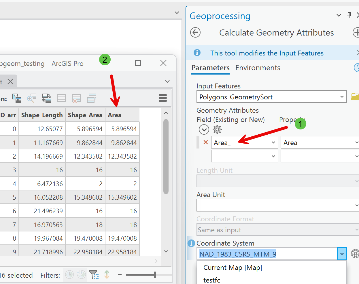 Issues calculating area and perimeter - Esri Community