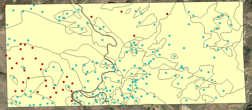 Solved: Select By Location is not Selecting all Points - Esri Community