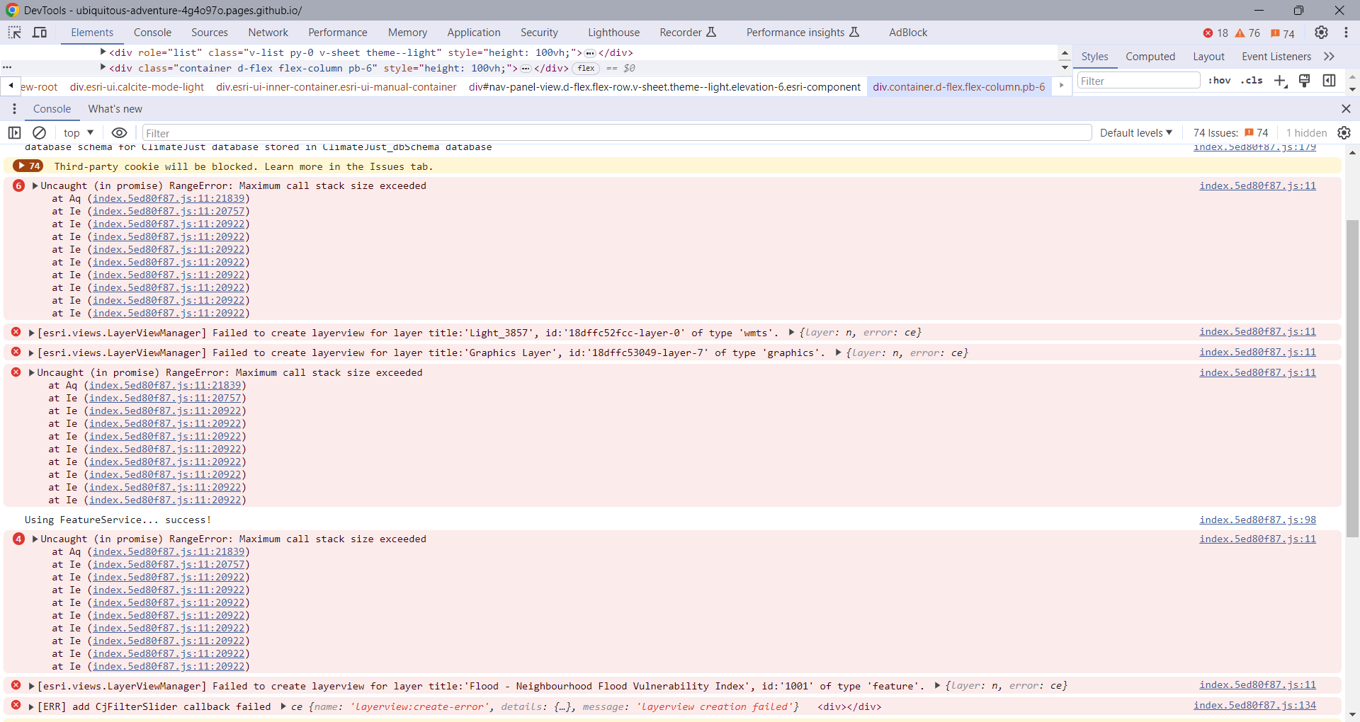 Upgrade from JS 4.27 to 4.29 causes stack overflow - Esri Community