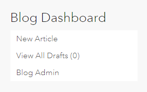 How to Create, Review, and Post A Blog Article - Esri Community