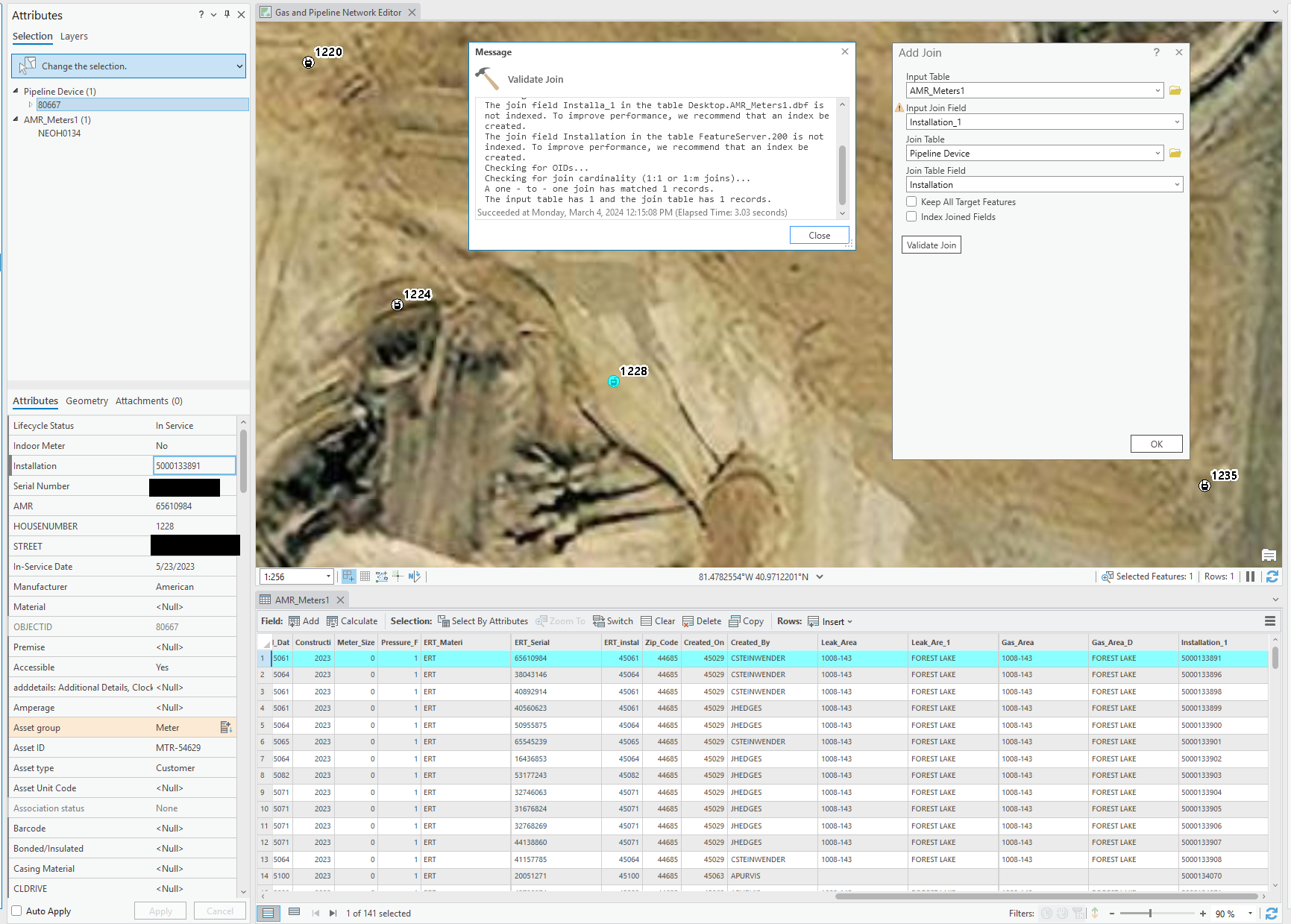 Joining Table To Features Class Broken Esri Community