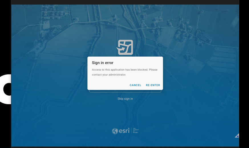 Signin Issue - Access has been blocked please cont... - Esri Community