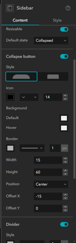 Solved: change button style to open/close docked attribute... - Esri Community