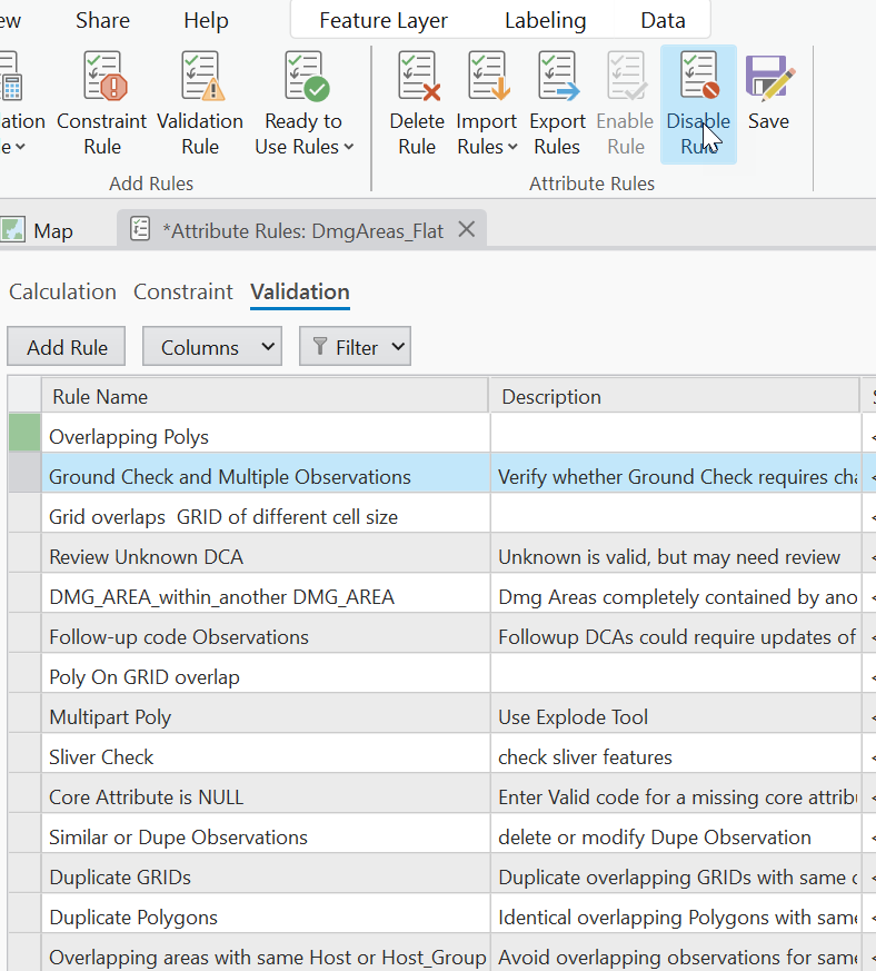 Have a checkbox to enable/disable rules in a batch... - Esri Community