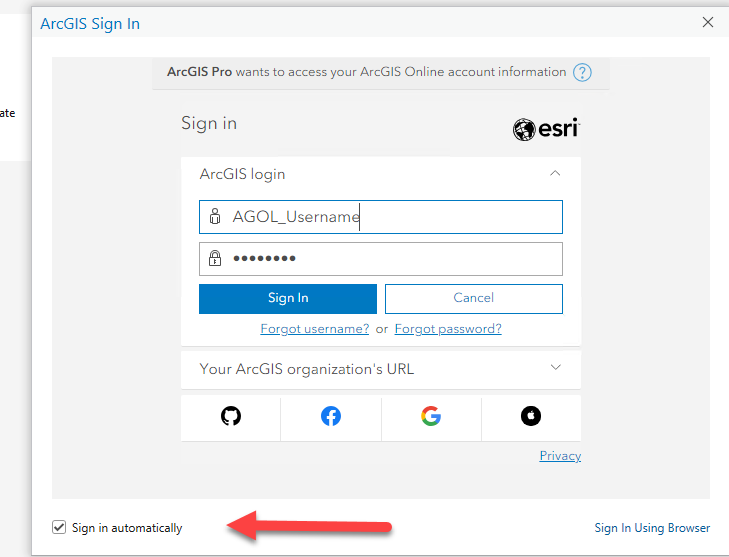 Log into ArcGIS Pro through a script - Esri Community