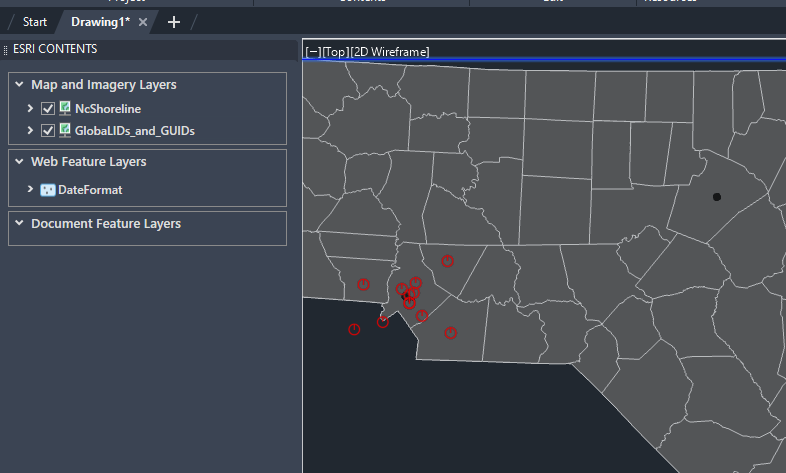 All GIS layers shown in layout space, but only som... - Esri Community