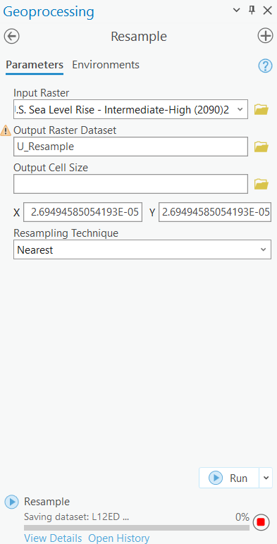 resample stuck on "saving dataset" - Esri Community