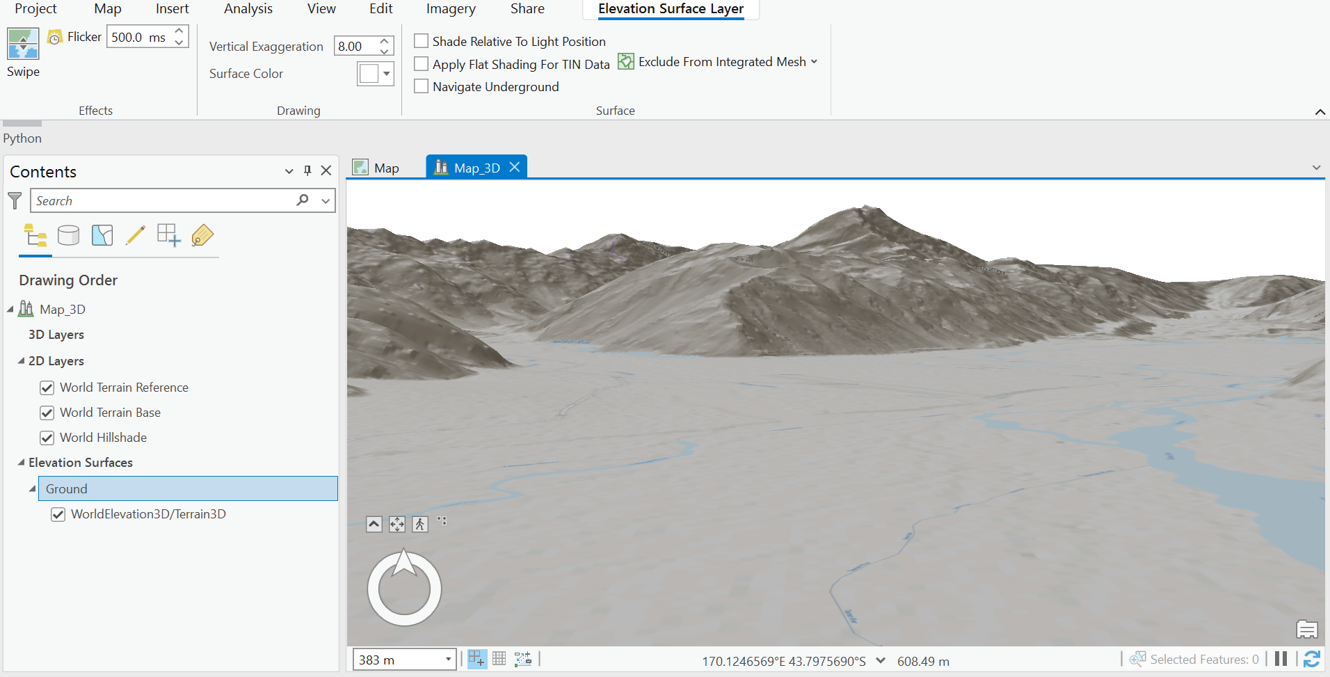 Vertical Exaggeration not working - Esri Community
