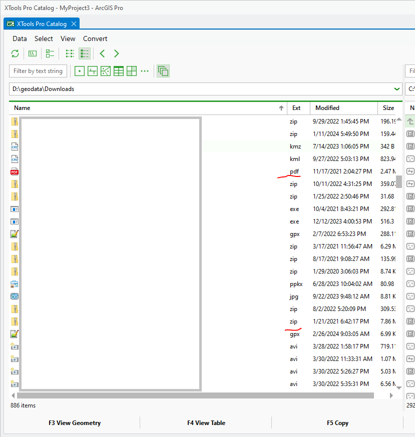 Catalog File Type Options in Pro - Esri Community