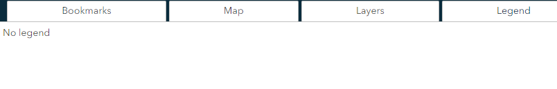 Legend widget displays no data in mobile view - Esri Community