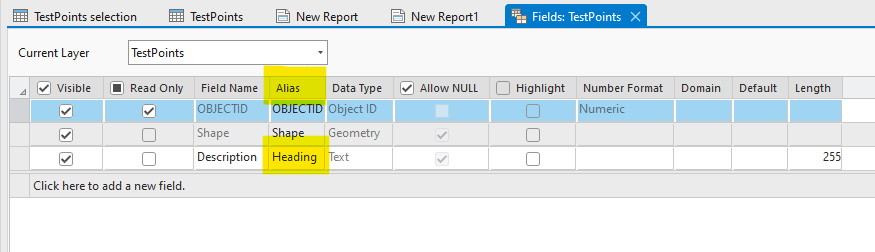 Issues in displaying tabular information in report... - Esri Community