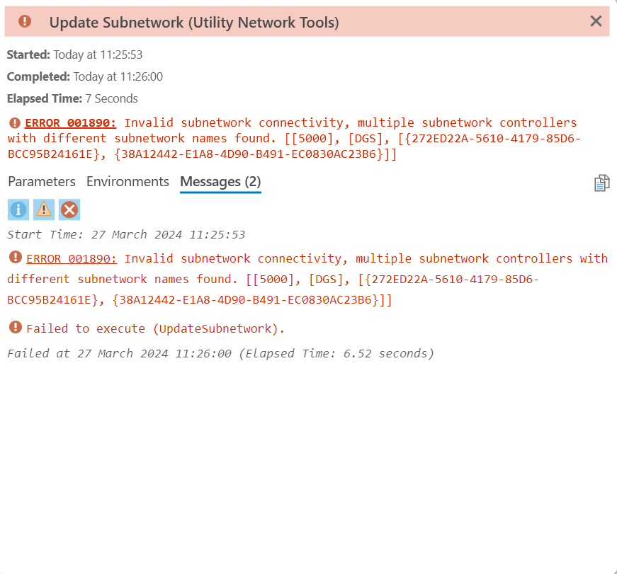 Solved: facing an issue with creating Multiple subnetwork ... - Esri Community