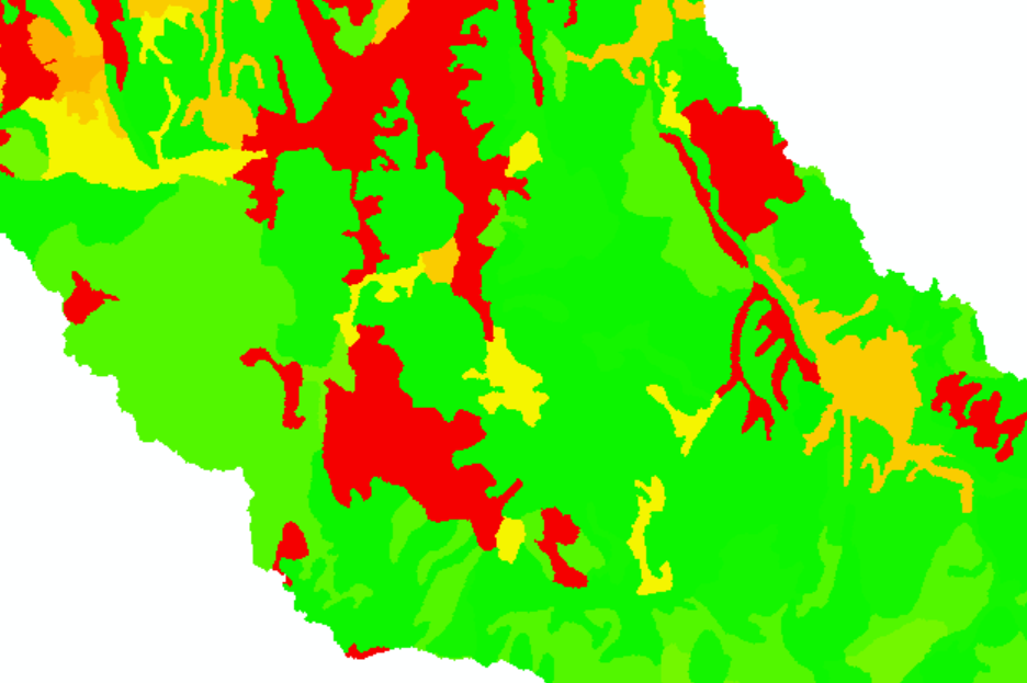 Solved: Fill holes in one raster from values from another ... - Esri ...