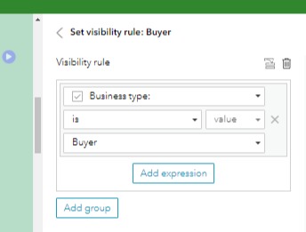 Web designer Visible page/group based on answer 1-... - Esri Community