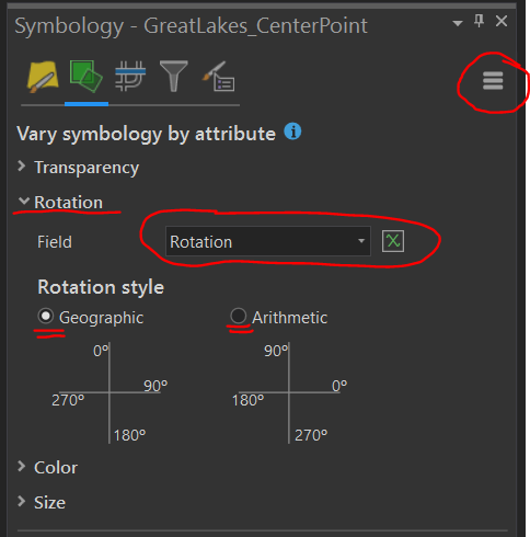 Rotated points are not rotating properly in map se... - Esri Community