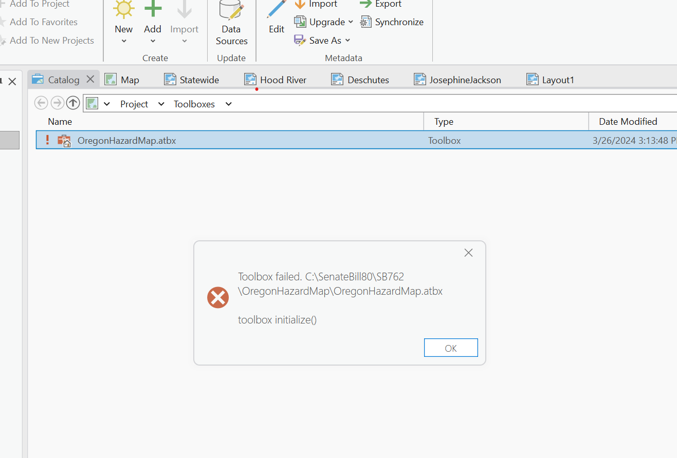 ArcPro Toolbox failure - Esri Community