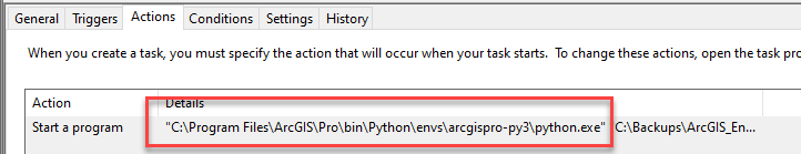 Run webgisdr via Windows Tasks Scheduler - Esri Community