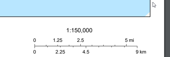 Print widget - scale bar - Set to Km, but outputs ... - Esri Community