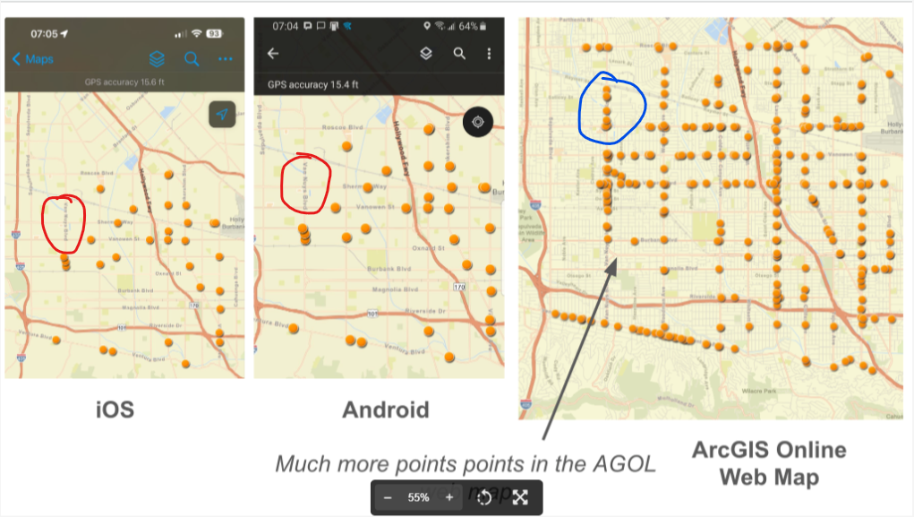 Point features do not appear in Field Maps but the... - Esri Community