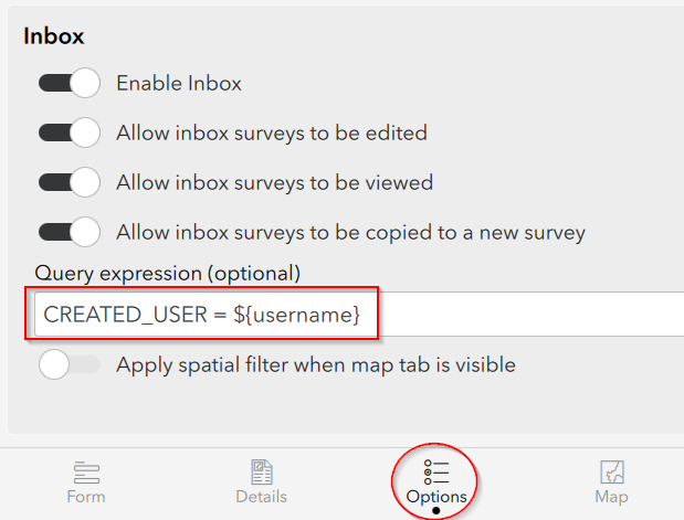 Survey123 form Inbox shows other user, not the log... - Esri Community