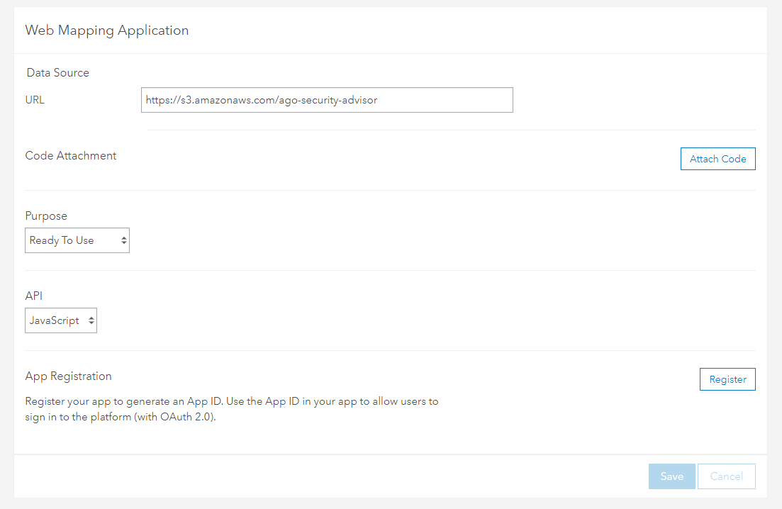 Missing App registration button in Chrome - Esri Community